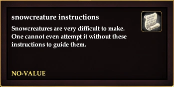 snowcreature instructions | EverQuest 2 Wiki | Fandom