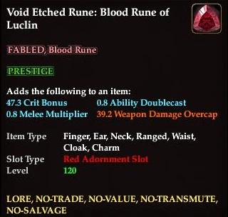 Void Etched Rune: Blood Rune of Luclin | EverQuest 2 Wiki | Fandom