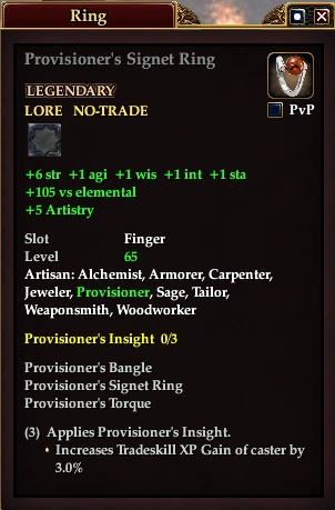 Provisioner's Signet Ring | EverQuest 2 Wiki | Fandom