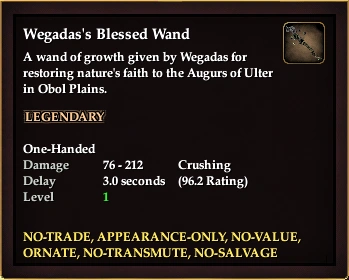 Wegadas's Blessed Wand | EverQuest 2 Wiki | Fandom