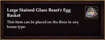 Large Stained Glass Beast'r Egg Basket | EverQuest 2 Wiki | Fandom