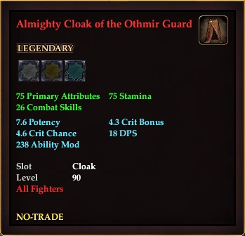 Almighty Cloak of the Othmir Guard | EverQuest 2 Wiki | Fandom