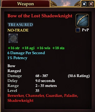 Bow of the Lost Shadowknight | EverQuest 2 Wiki | Fandom