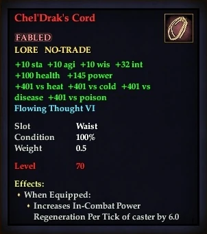 Chel'Drak's Cord | EverQuest 2 Wiki | Fandom