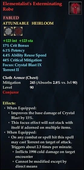 Elementalist's Exterminating Robe | EverQuest 2 Wiki | Fandom