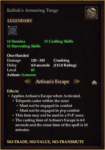 Kaltuk's Armoring Tongs | EverQuest 2 Wiki | Fandom