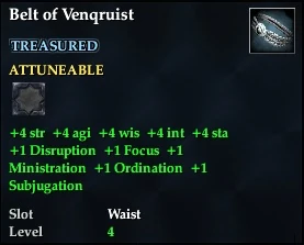 Belt of Venqruist | EverQuest 2 Wiki | Fandom