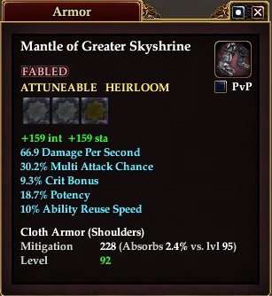 Mantle of Greater Skyshrine | EverQuest 2 Wiki | Fandom