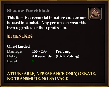 Shadow Punchblade | EverQuest 2 Wiki | Fandom