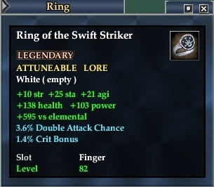 Ring of the Swift Striker | EverQuest 2 Wiki | Fandom