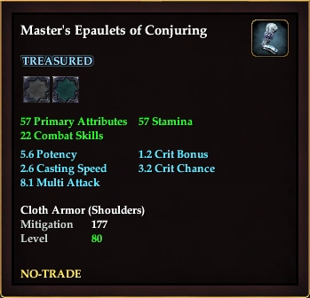 Master's Epaulets of Conjuring | EverQuest 2 Wiki | Fandom