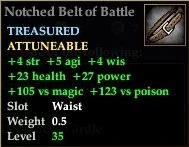 Notched Belt of Battle | EverQuest 2 Wiki | Fandom