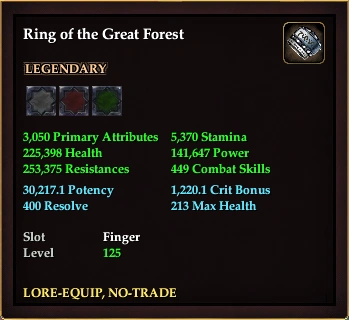 Ring of the Great Forest | EverQuest 2 Wiki | Fandom