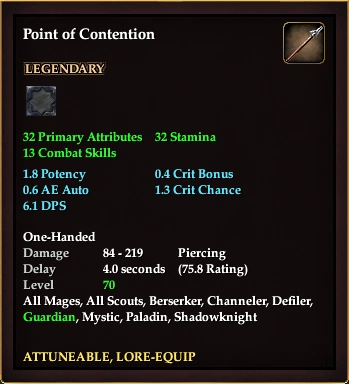 Point of Contention | EverQuest 2 Wiki | Fandom