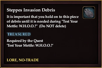 Steppes Invasion Debris | EverQuest 2 Wiki | Fandom