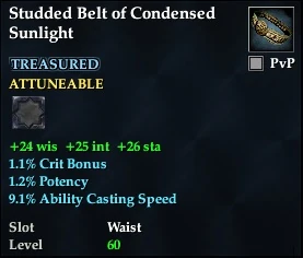 Studded Belt of Condensed Sunlight | EverQuest 2 Wiki | Fandom