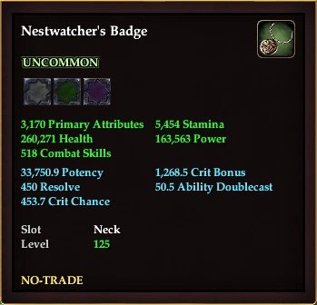 Nestwatcher's Badge | EverQuest 2 Wiki | Fandom