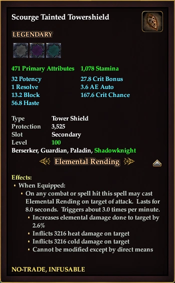 Scourge Tainted Towershield | EverQuest 2 Wiki | Fandom
