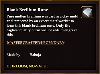 Blank Brellium Rune | EverQuest 2 Wiki | Fandom