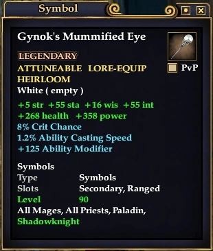 Gynok's Mummified Eye | EverQuest 2 Wiki | Fandom