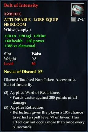 Belt of Intensity | EverQuest 2 Wiki | Fandom