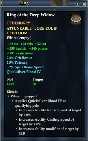 Ring of the Deep Widow | EverQuest 2 Wiki | Fandom