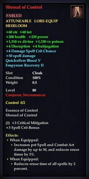 Shroud of Control | EverQuest 2 Wiki | Fandom