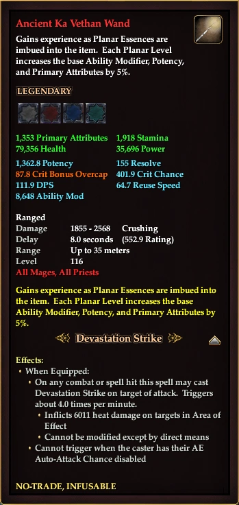 Ancient Ka Vethan Wand | EverQuest 2 Wiki | Fandom