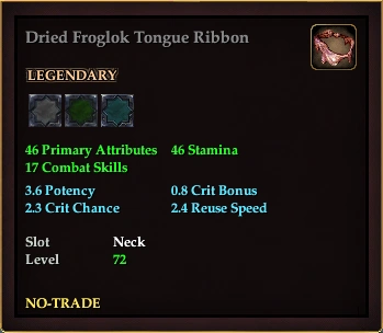 Dried Froglok Tongue Ribbon | EverQuest 2 Wiki | Fandom