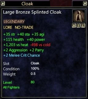 Large Bronze Splinted Cloak | EverQuest 2 Wiki | Fandom