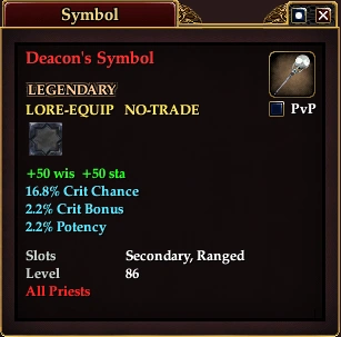 Deacon's Symbol | EverQuest 2 Wiki | Fandom