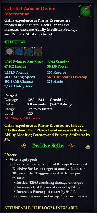Celestial Wand of Divine Intervention | EverQuest 2 Wiki | Fandom