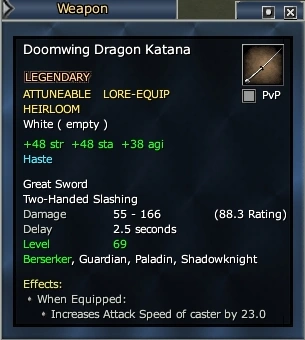 Doomwing Dragon Katana | EverQuest 2 Wiki | Fandom