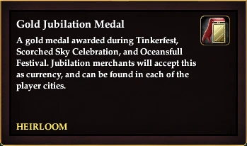 Gold Jubilation Medal | EverQuest 2 Wiki | Fandom