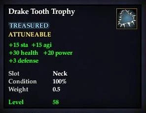 Drake Tooth Trophy | EverQuest 2 Wiki | Fandom