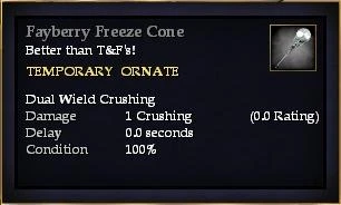 Fayberry Freeze Cone | EverQuest 2 Wiki | Fandom