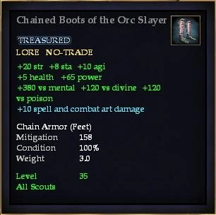 Chained Boots of the Orc Slayer | EverQuest 2 Wiki | Fandom