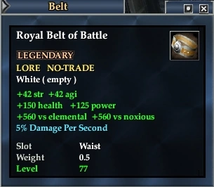 Royal Belt of Battle | EverQuest 2 Wiki | Fandom