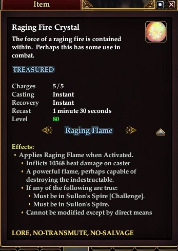 Raging Fire Crystal | EverQuest 2 Wiki | Fandom