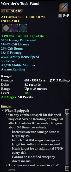 Warrider's Tusk Wand | EverQuest 2 Wiki | Fandom