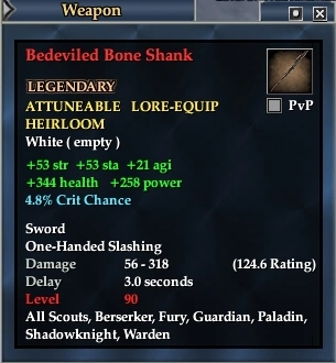 Bedeviled Bone Shank | EverQuest 2 Wiki | Fandom