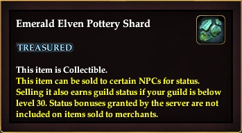 Emerald Elven Pottery Shard | EverQuest 2 Wiki | Fandom