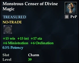 Monstrous Censer of Divine Magic | EverQuest 2 Wiki | Fandom