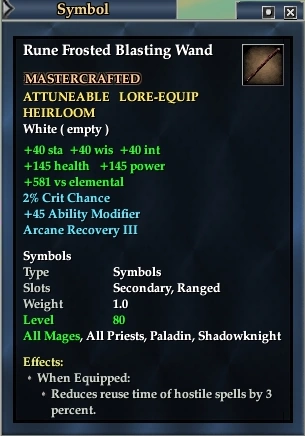 Rune Frosted Blasting Wand | EverQuest 2 Wiki | Fandom