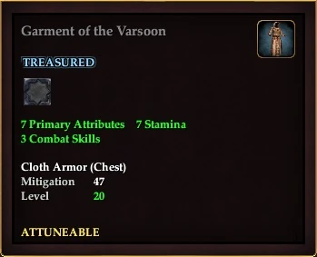 Garment of the Varsoon | EverQuest 2 Wiki | Fandom