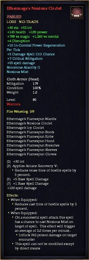 Ethermage's Noxious Circlet | EverQuest 2 Wiki | Fandom