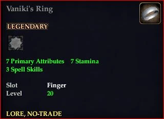Vaniki's Ring | EverQuest 2 Wiki | Fandom