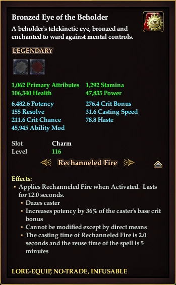 Bronzed Eye of the Beholder | EverQuest 2 Wiki | Fandom