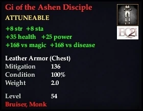 Gi of the Ashen Disciple | EverQuest 2 Wiki | Fandom