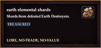 earth elemental shards | EverQuest 2 Wiki | Fandom